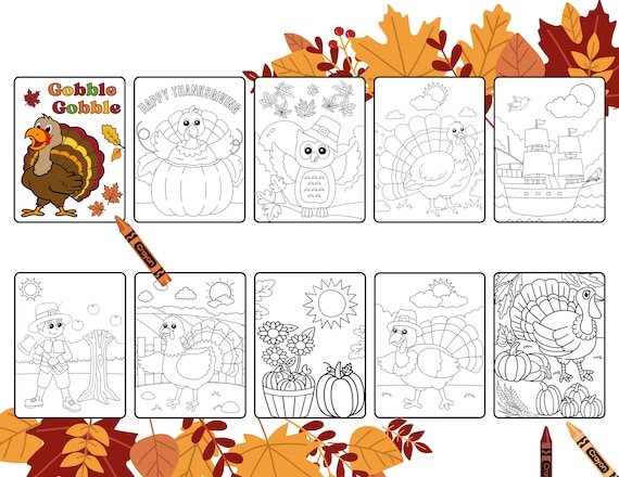 Thanksgiving Coloring Pages, Kids Thanksgiving Printable Activity ...