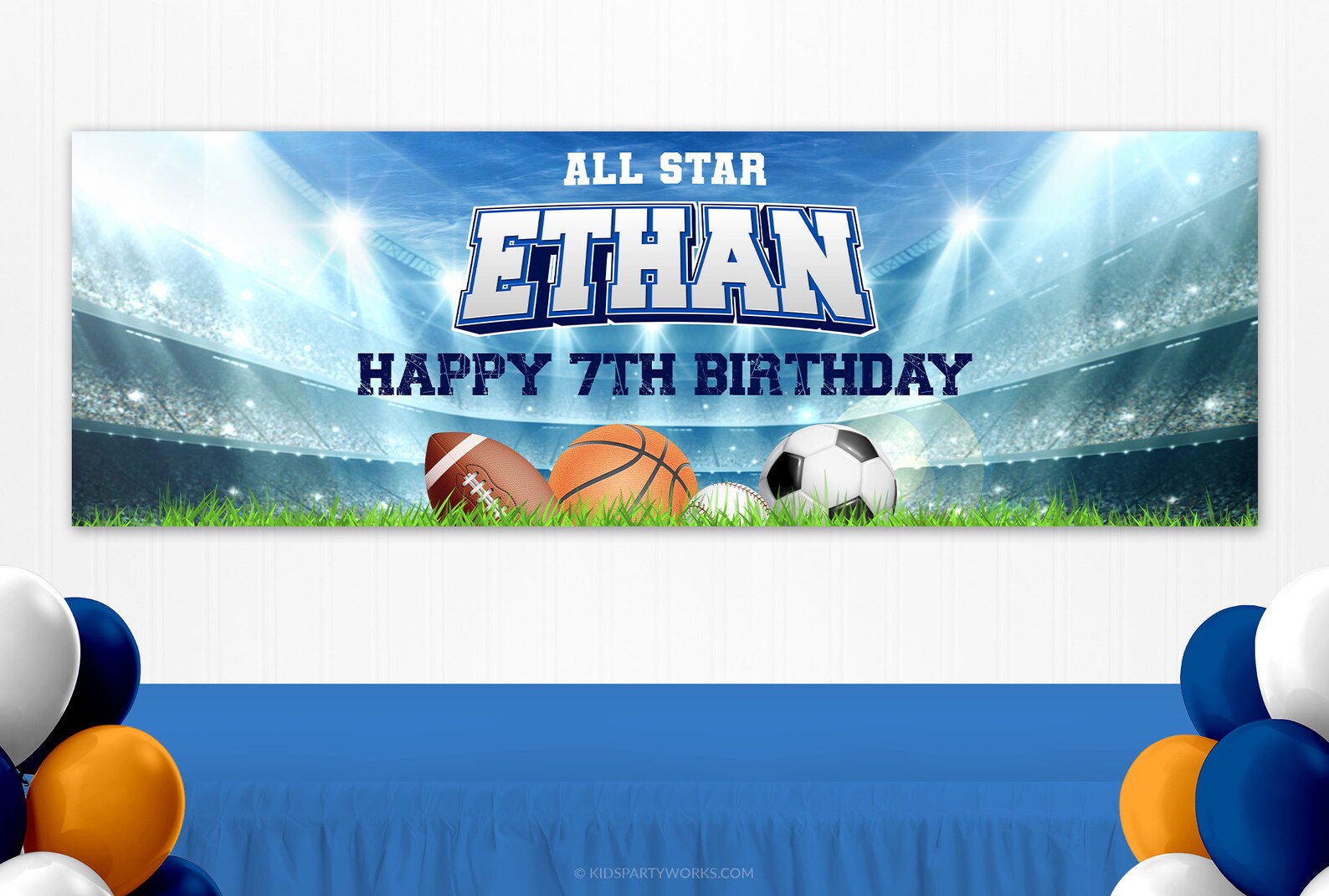 All Star Backdrop Printable Sports Backdrop Football - Etsy