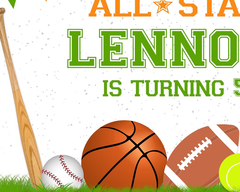 All Star Backdrop Printable Sports Backdrop Football - Etsy