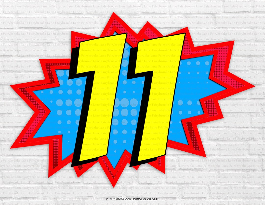 Superhero Bubble Number 11, Superhero Birthday Party, Superhero ...