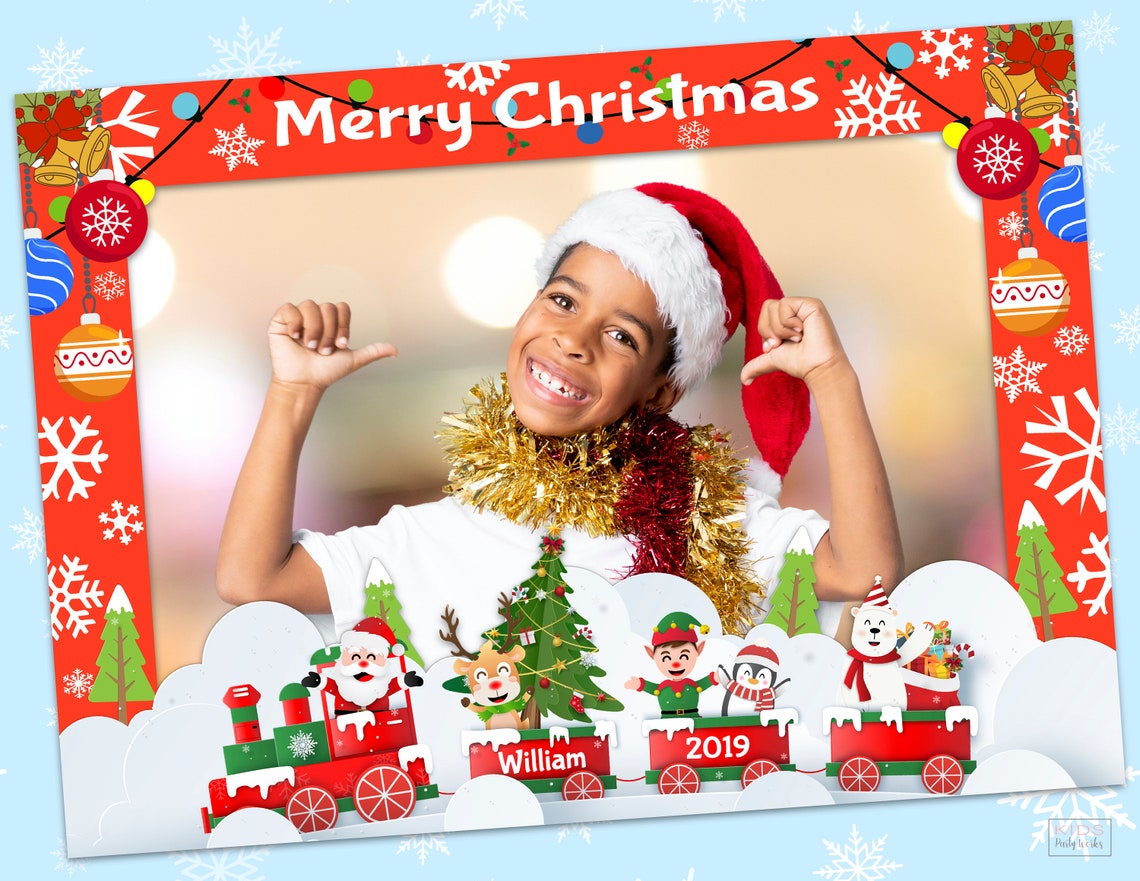 Christmas Photo Booth Frame Personalized Custom Merry - Etsy