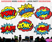 Superhero Happy Birthday Sign, Superhero Printables, Superhero Party ...
