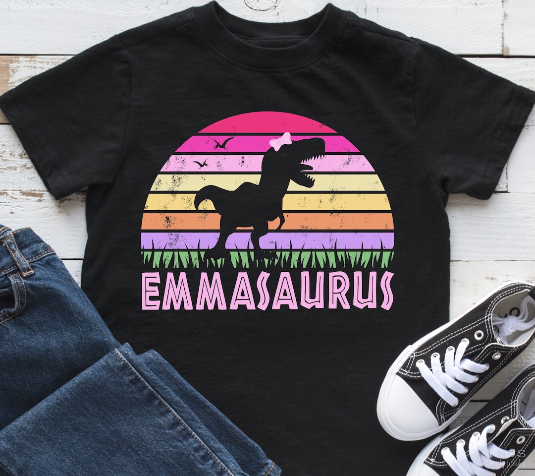 Dinosaur Shirt Girl, Kids Dinosaur Shirt, Dinosaur Birthday Shirt ...