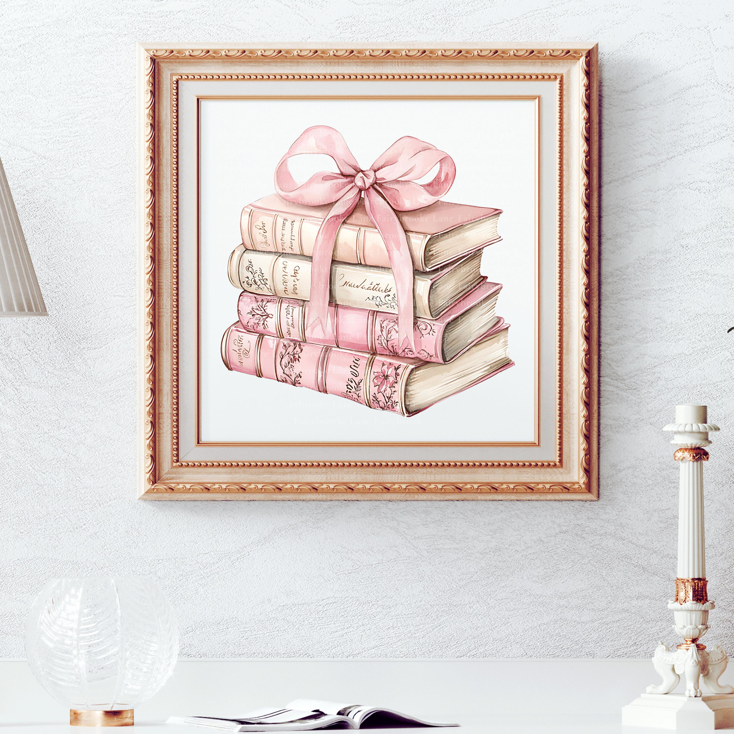 Coquette Books PNG, Watercolor Books Png, Books Clipart, Books ...