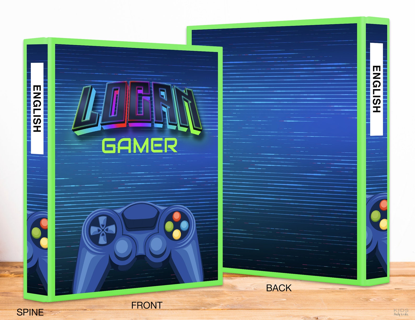 Kids Printable BINDER COVERS Gamer Binder Covers 1 - Etsy