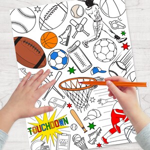 BINDER COVERS Printable EDITABLE, Boys Sports Binder Covers, Kids ...