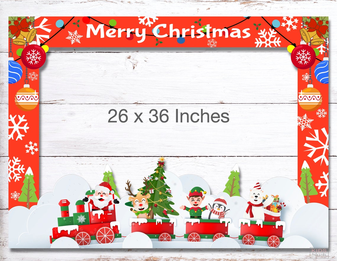Christmas Photo Booth Frame Personalized Custom Merry - Etsy