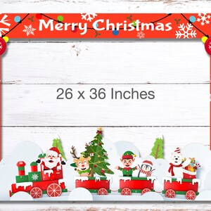 Christmas Photo Booth Frame Personalized, Custom Merry Christmas Frame ...