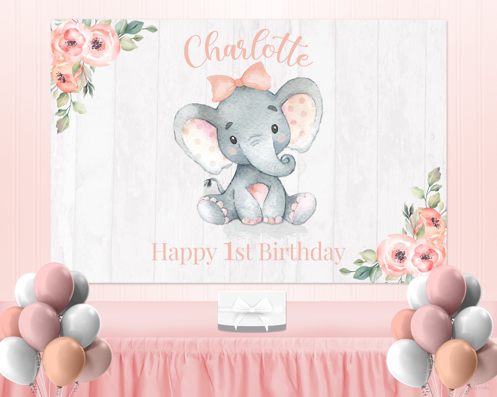 Baby Elephant Banner