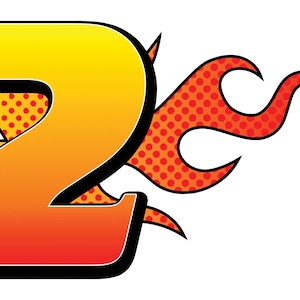 Race Car Birthday Number 2 Centerpiece - Cars Party - Race Car Birthday ...