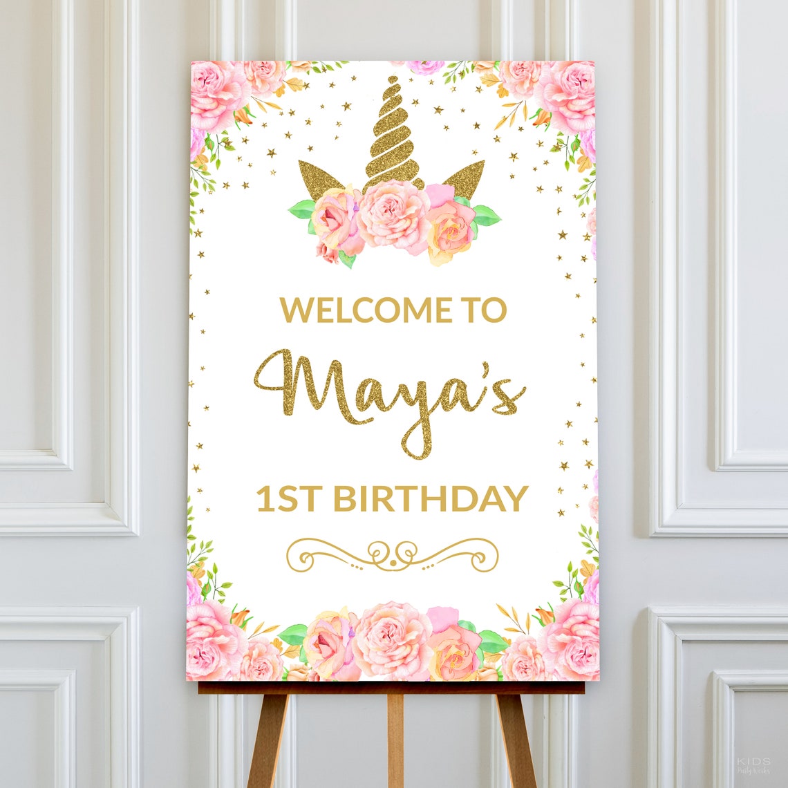 Unicorn Welcome Sign Unicorn Birthday Unicorn Party Unicorn - Etsy