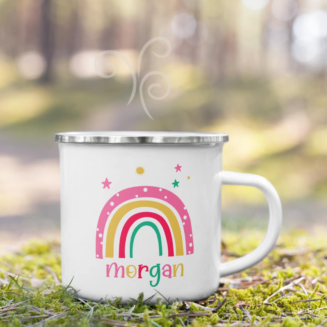 Enamel Mug Kids Personalized Cute Kids Mug Kids Enamel Mug - Etsy