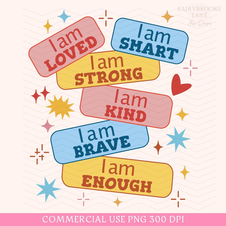 Positive Png, Positive Affirmation Png, I Am Kind Smart Enough Loved, I ...