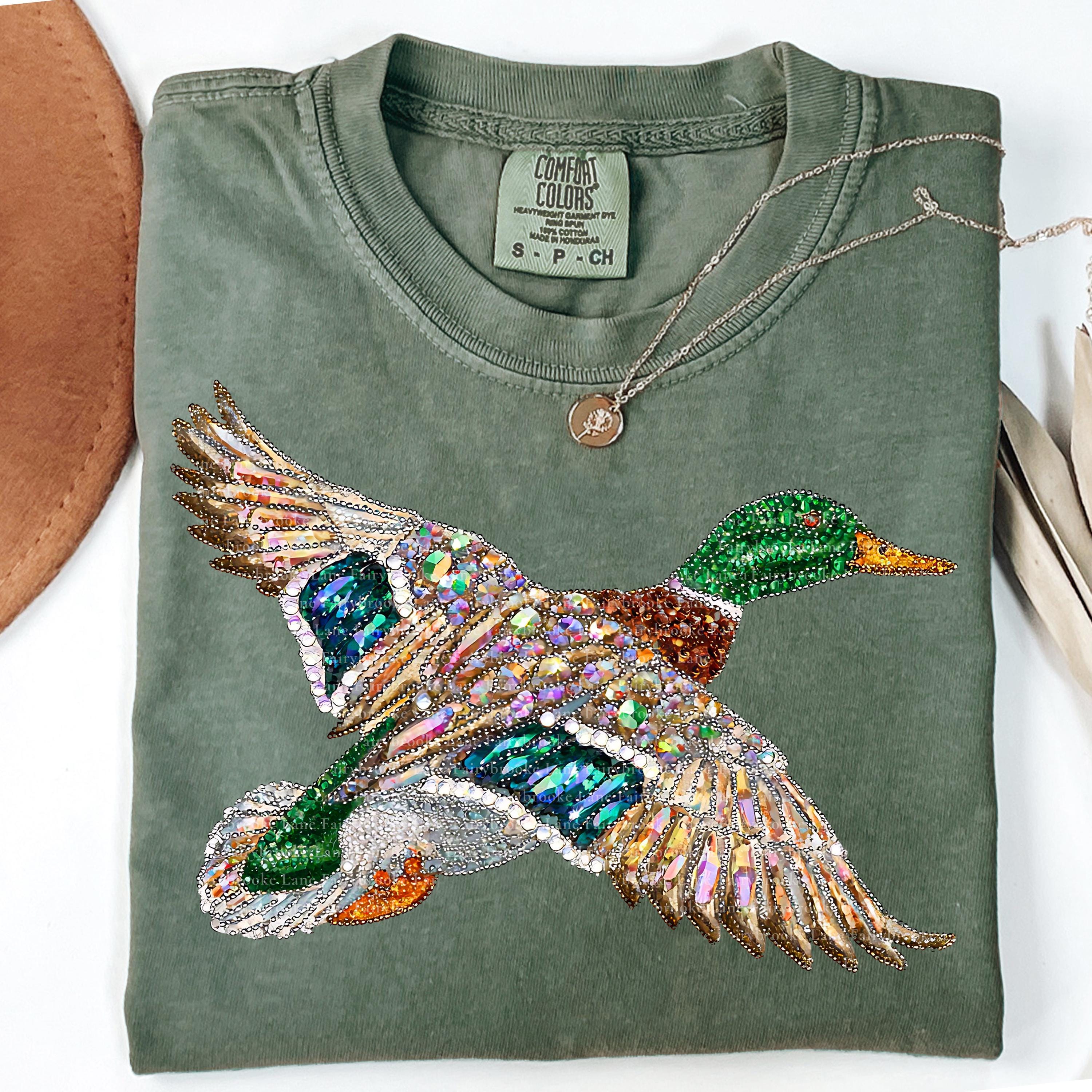 Faux Rhinestone Mallard Duck PNG, Mallard Duck Png, Retro Farmhouse Png ...