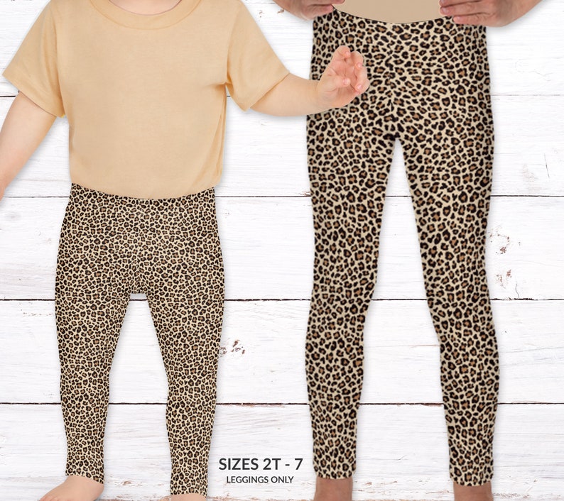 Girls Leggings Leopard Print Kid's Tights Cheetah Pants - Etsy