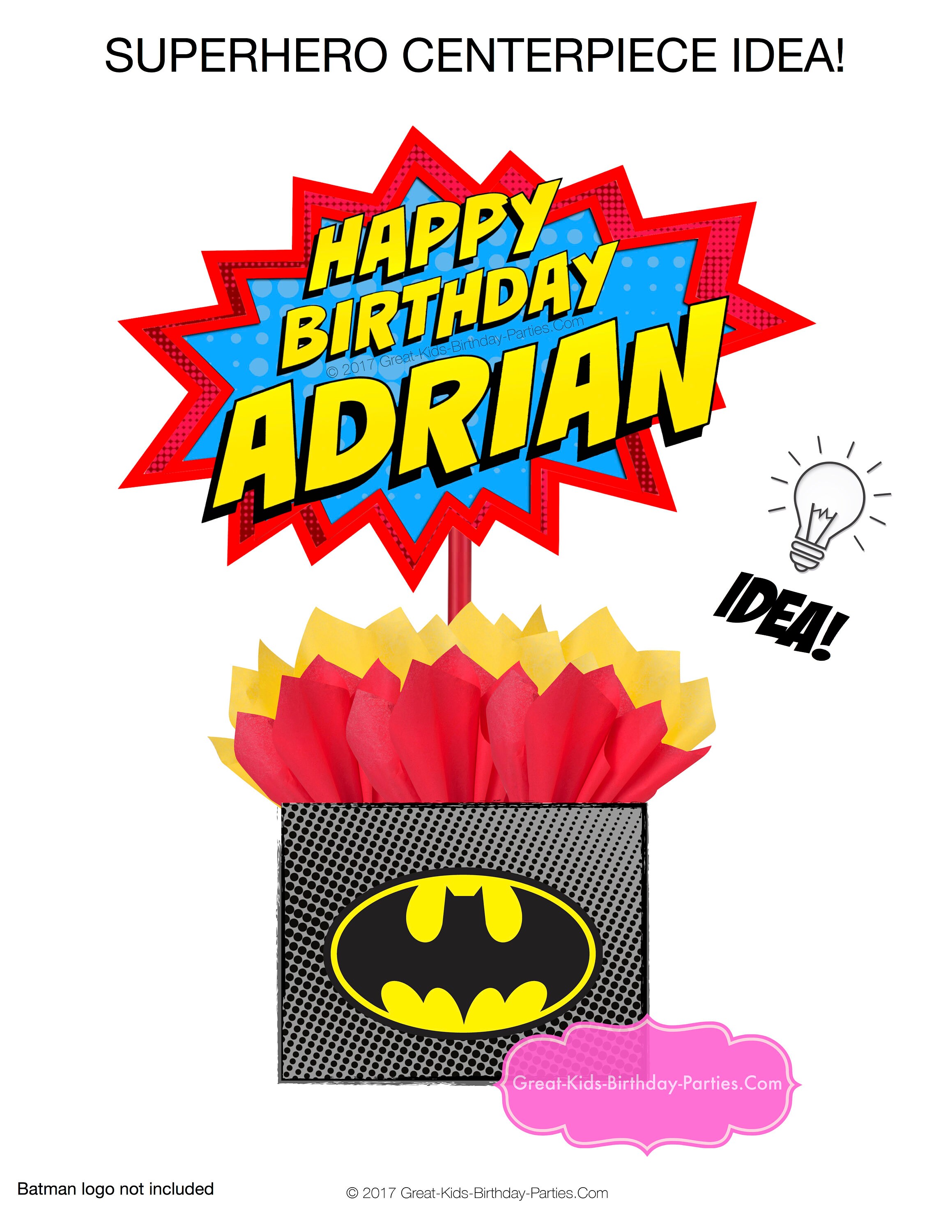 Decoraciones de Superhéroes Feliz Cumpleaños Superhéroe | Etsy