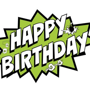 Superhero Comic Bubbles - Superhero Birthday - Superhero Party ...