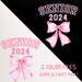 Coquette, Senior 2024 PNG, Pink Bow Png, Class of 2024 Png, Graduation ...