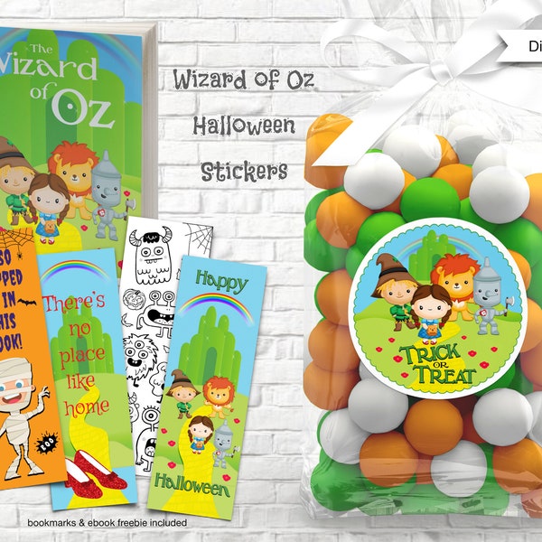 Wizard of Oz Printable Stickers - Etsy