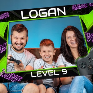 Gamer Photo Booth Frame, Gamer Birthday, Gamer Photo Prop, Video Game ...