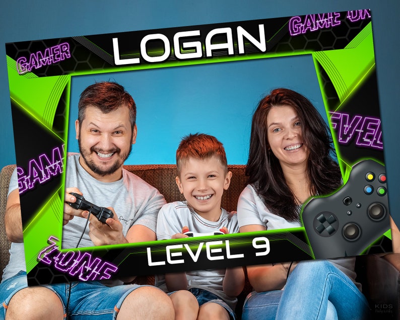 Gamer Photo Booth Frame Gamer Birthday Gamer Photo Prop - Etsy