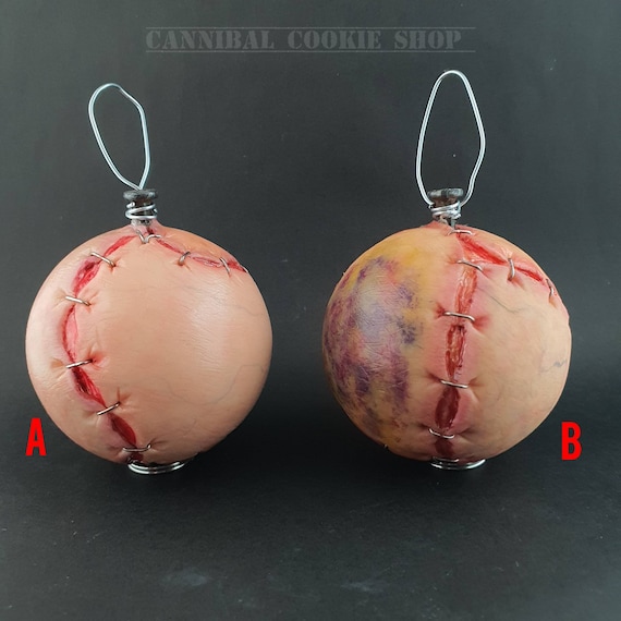 OOAK Human Skin Balls/human Skin Christmas Ornaments/horror | Etsy