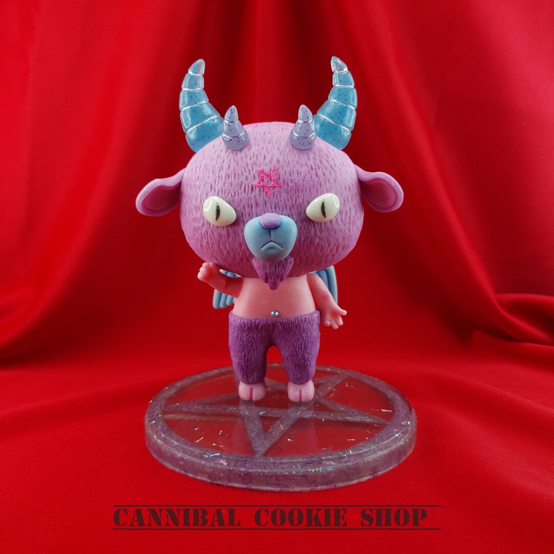 OOAK Kawaii Baphomet /kawaii Baphomet Satanism Ornament/cute as Hell ...