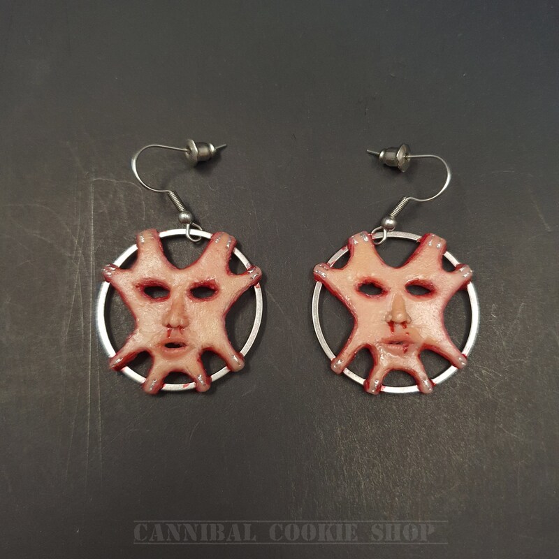 Creepy Earrings - Etsy