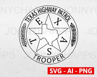 Texas Dps Badge | Etsy