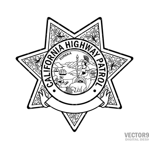 California Highway Patrol Badge Svg - Etsy Canada