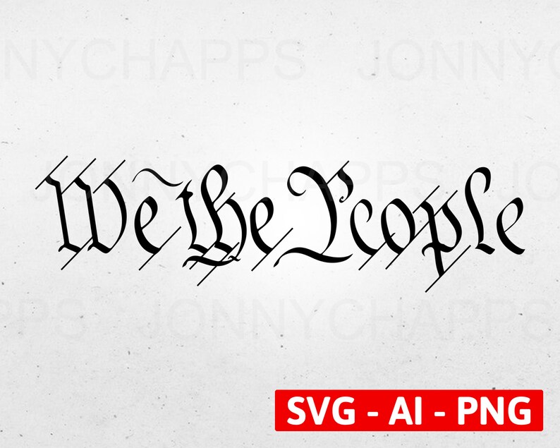 We the People Constitution Preamble Digital Vector .ai .svg | Etsy