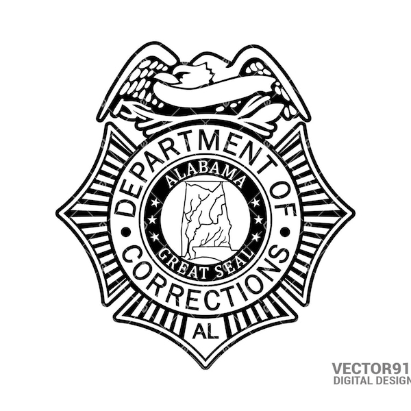 Department of Corrections Logo - Etsy