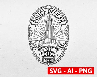 Pittsburgh Police Badge Svg - Etsy