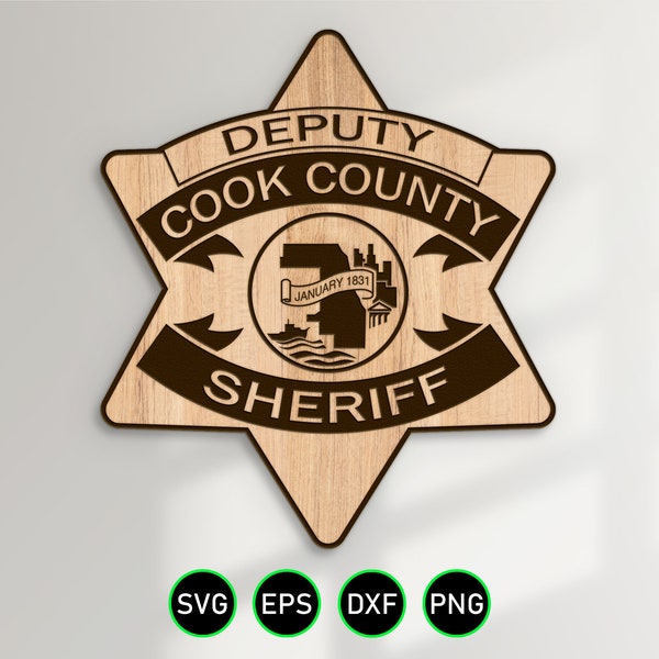 Cook County Sheriff Badge - Etsy