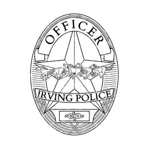 Irving Texas Police Badge SVG, City Police Department Officer Vector ...