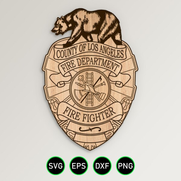 Fire Department Badge Svg - Etsy