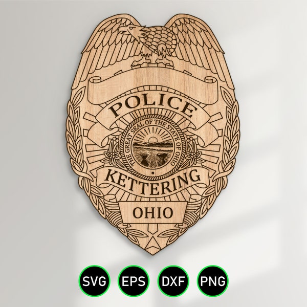 Ohio Police Badge Svg - Etsy