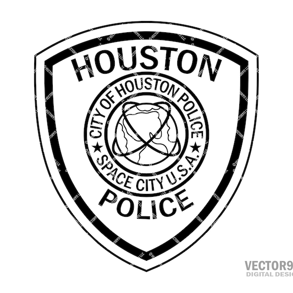 Houston Police Badge - Etsy