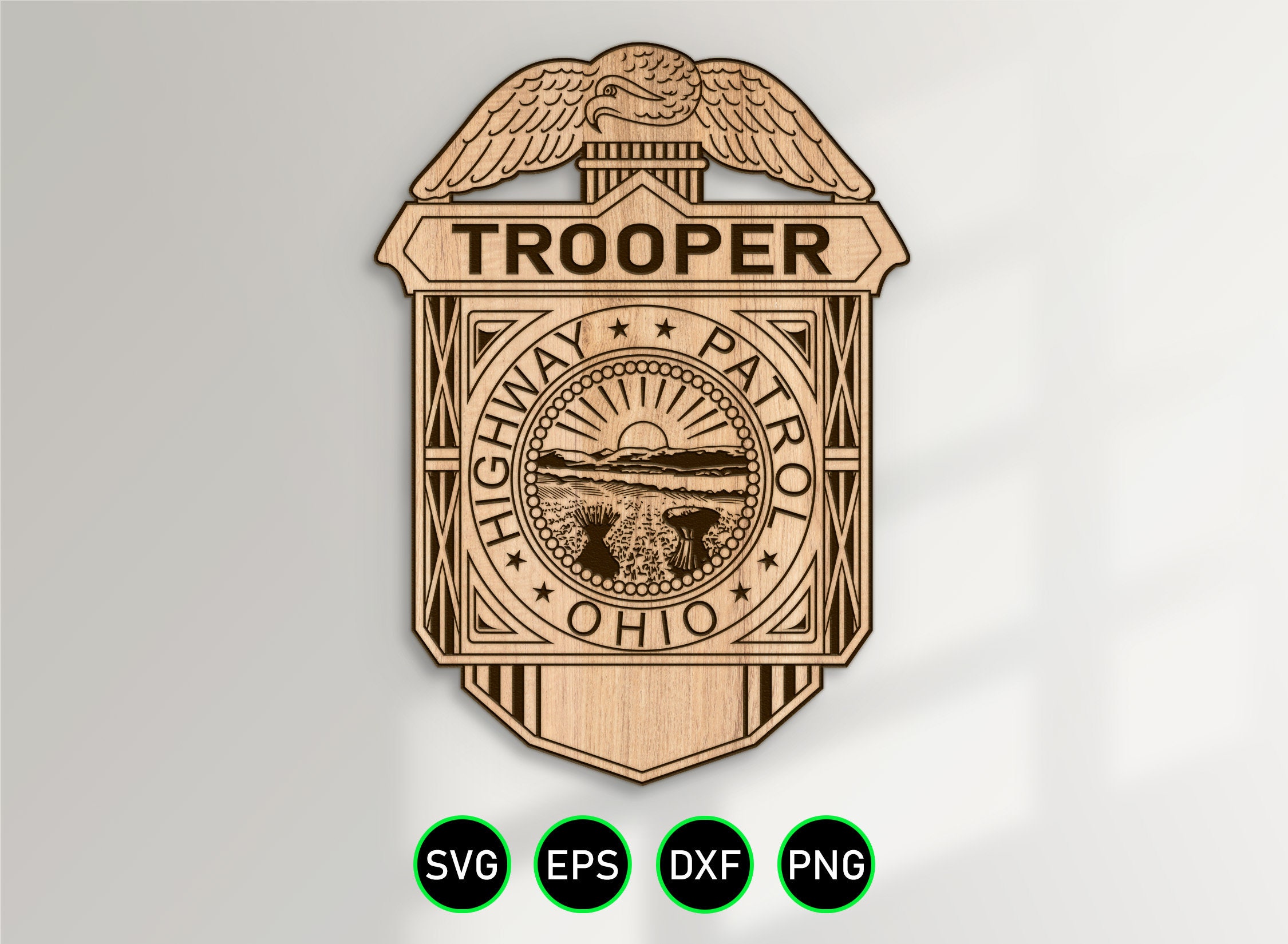 Ohio State Police Badge Ohio State Trooper & E.U.P 8.2 & 9.3 Player