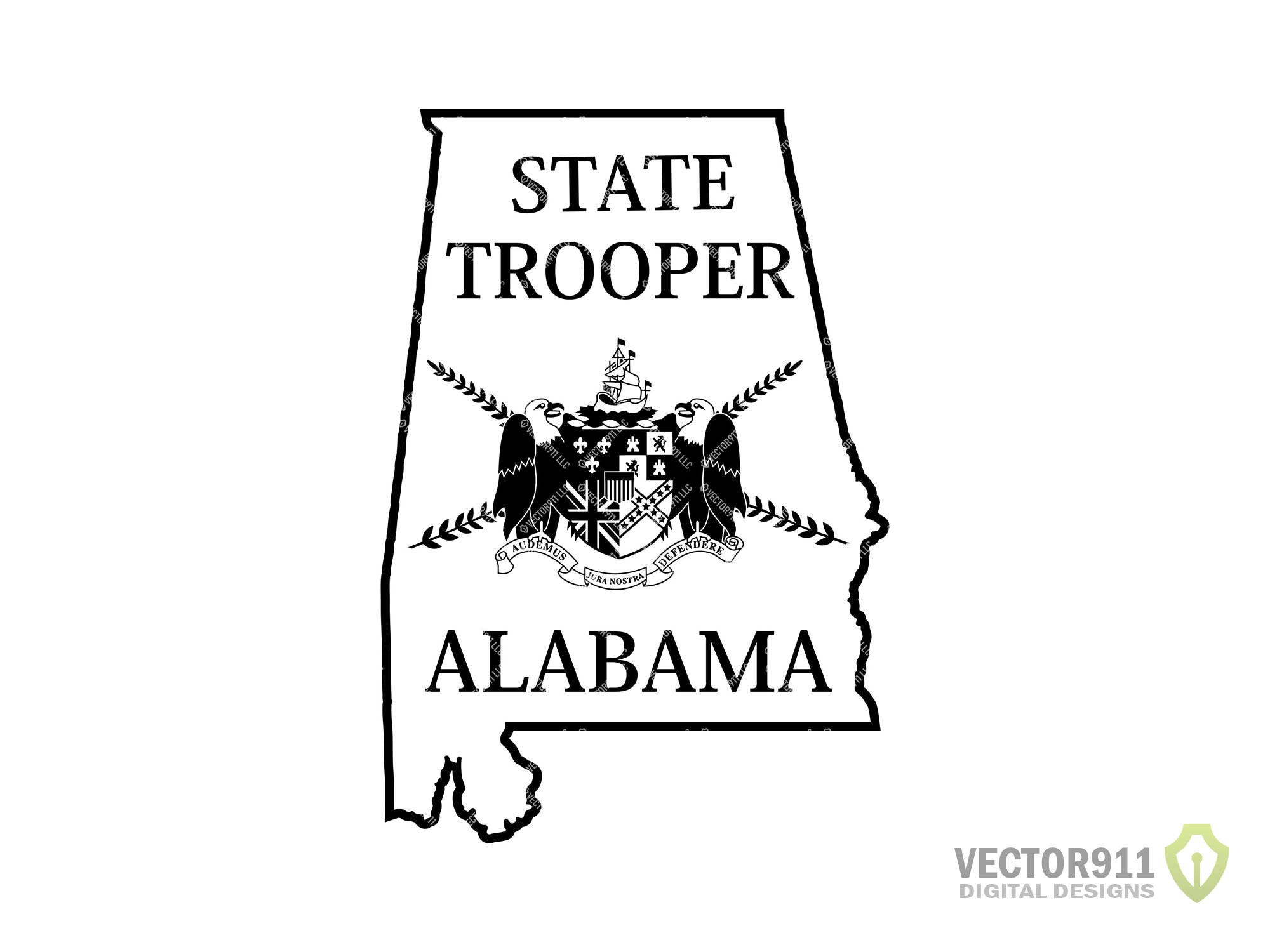 Alabama State Police Trooper Logo Version 1 AL Highway Patrol - Etsy UK