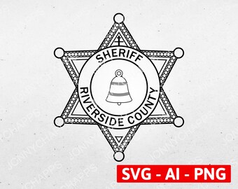 Riverside Sheriff Svg | Etsy