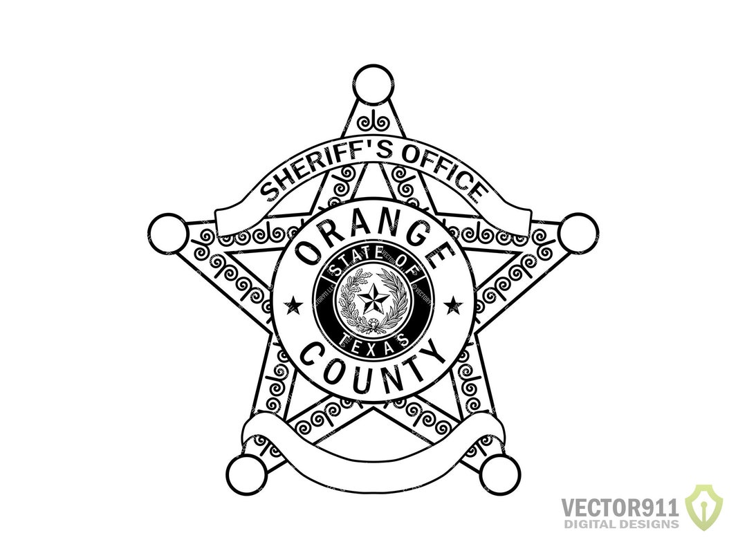 Orange County Texas Sheriff's Department Badge, TX Law Enforcement ...