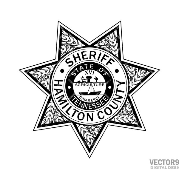 Tn Sheriff Badge Svg - Etsy