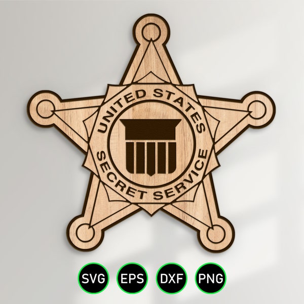 Secret Service Badge - Etsy