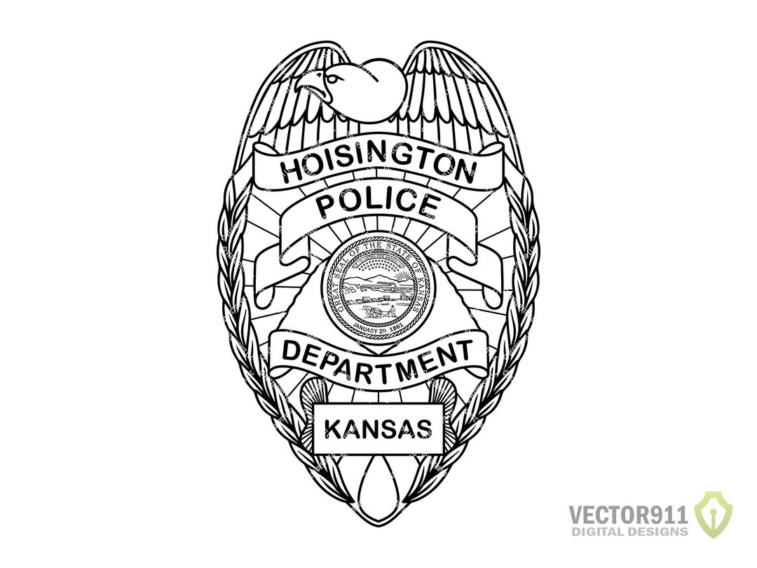 Hoisington Kansas Police Department Badge, KS Law Enforcement Officer ...