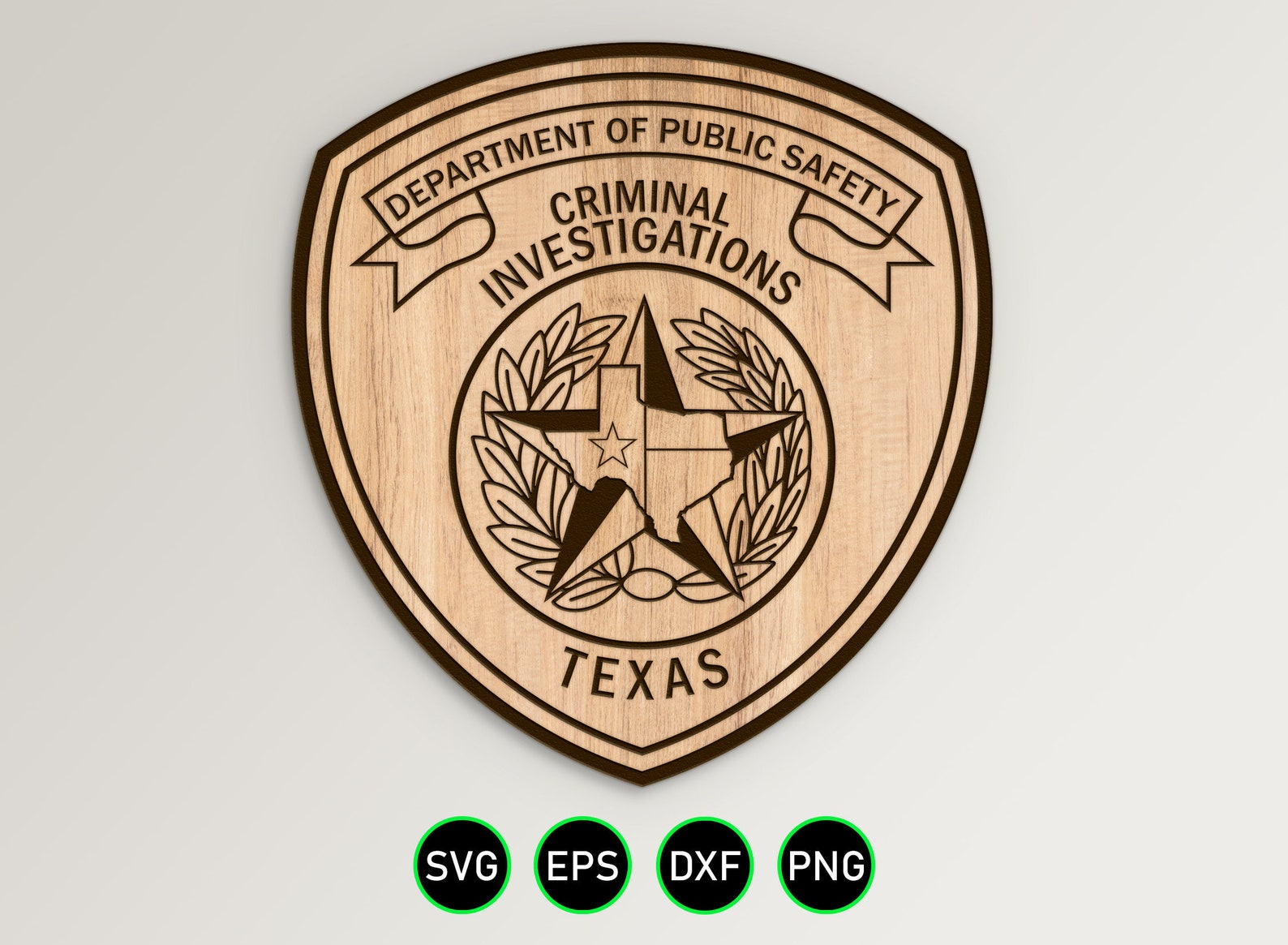 Texas DPS Criminal Investigations Patch SVG, TX Department Public ...