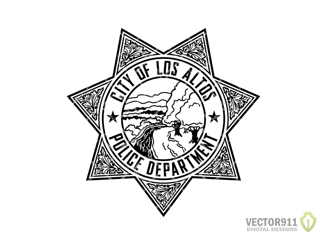 Los Altos California Police Department Badge, CA Law Enforcement ...