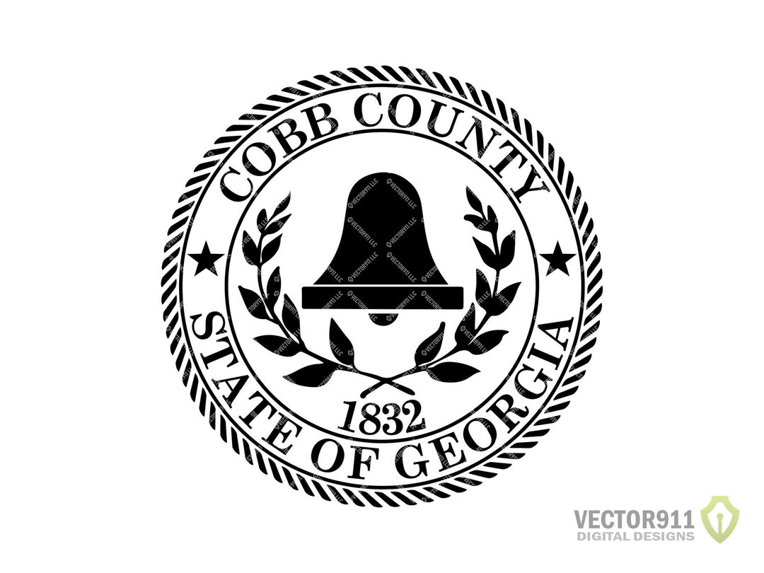 Cobb County Georgia Seal, GA County Logo Digital Vector .ai, .svg, .png ...