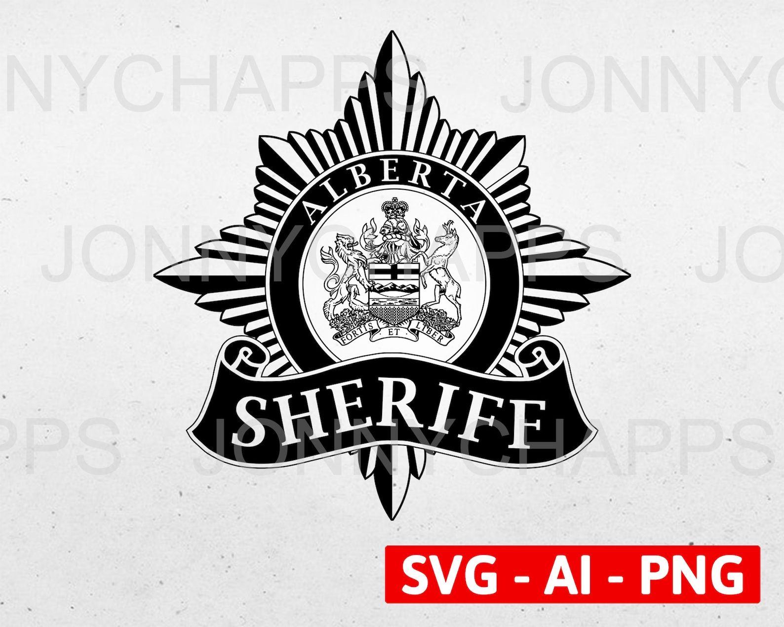 Alberta Canada Sheriff's Branch Logo Canadian Police Law | Etsy