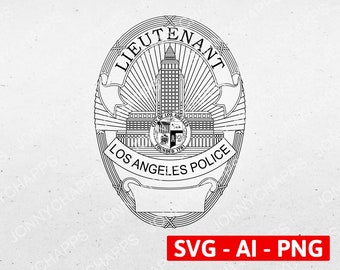 Lieutenant Badge Police - Etsy